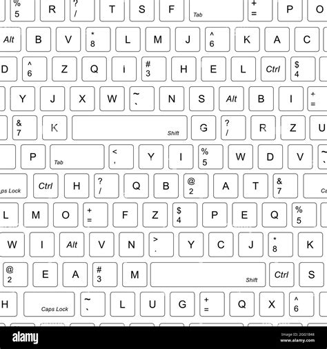 White Illustration Buttons Keyboard Computer Keyboard Background Seamless Abstract Vector