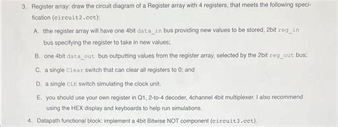 Solved Register Array Draw The Circuit Diagram Of A
