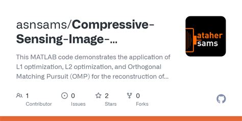 Github Asnsamscompressive Sensing Image Reconstruction Basic