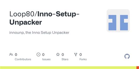 Github Loop Inno Setup Unpacker Innounp The Inno Setup Unpacker