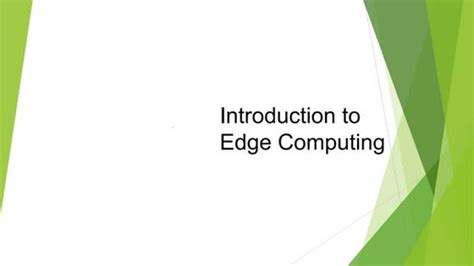Edge Computing And Cloud Computing Pptx