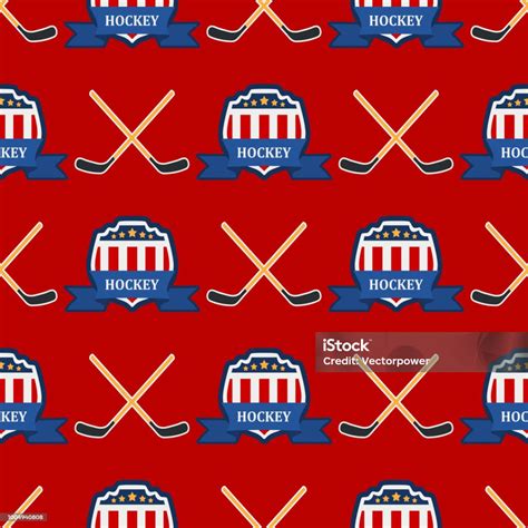 스포츠 게임 벡터 하 키 팀 플레이 토너먼트 레이블 챔피언 엠 블 럼 리그 경쟁 원활한 패턴 배경 체육 대회 클럽 프로 토너먼트 레이블 그림 경기 스포츠에 대한 스톡 벡터