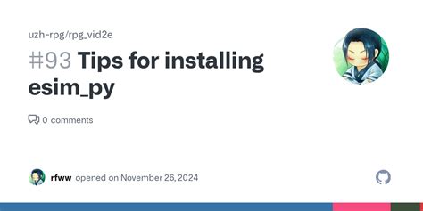 Tips For Installing Esim Py · Issue 93 · Uzh Rpg Rpg Vid2e · Github