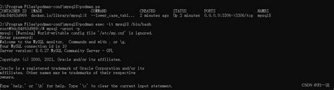 Windos10上podman安装运行mysql8podman Mysql Csdn博客