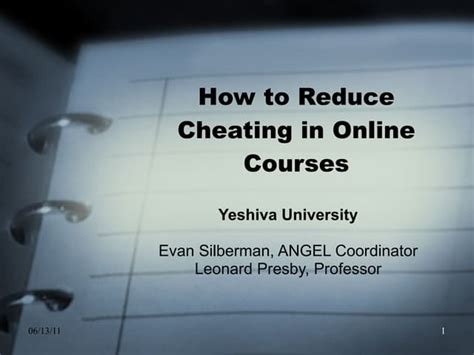 How To Prevent Cheating In An Online Course Ppt