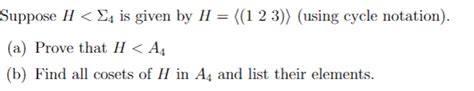 Solved Suppose H