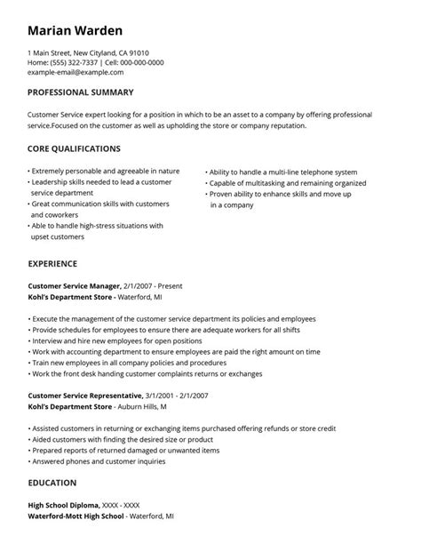 Sample Resume 8 Years Experience