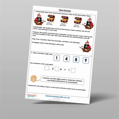 Year Short Division Discussion Problem Resource Classroom Secrets