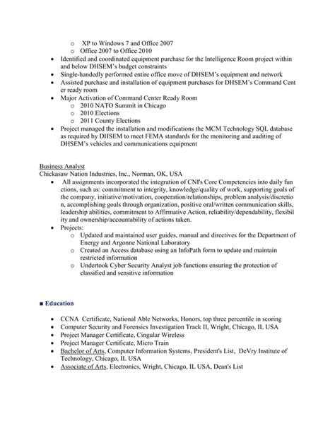 Resume 2016 CCNA PDF