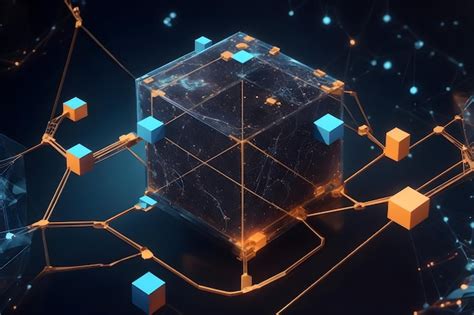 Premium Photo Abstract Digital Connections With Data And Blockchain