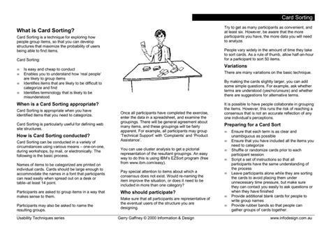 Card Sorting What Is Card Sorting