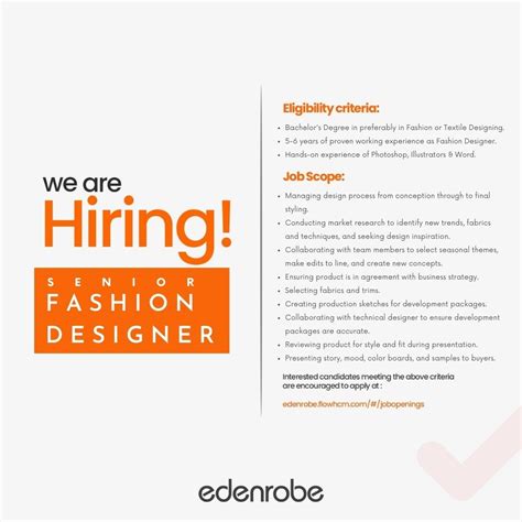 Daniyal Nawaid Tmp™ On Linkedin Edenrobe Is Looking For Senior Fashion Designer Womens Wear