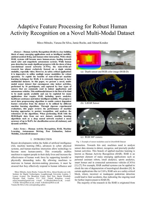 Adaptive Feature Processing For Robust Human Activity Recognition On A