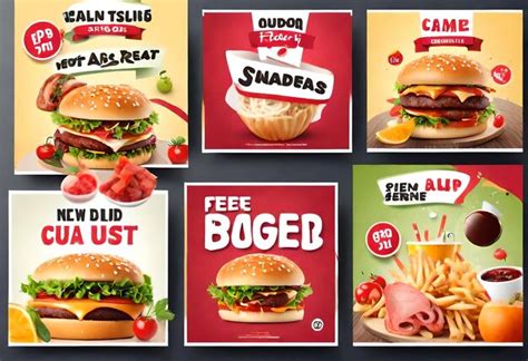 Premium Photo A Collage Of Photos Of Different Types Of Burgers