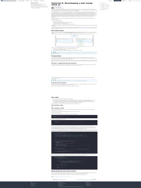 Tutorial 6 Developing A Bot Using Tockai Workadventure Documentation Pdf Internet Bot