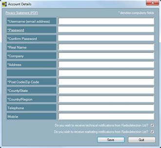 RD Manager Accounts Radiodetection Support