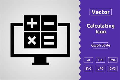 Vector Calculating Software Glyph Icon Graphic By Muhammad Atiq · Creative Fabrica Vector Calculating Software Glyph Icon Graphic By Muhammad Atiq · Creative Fabrica