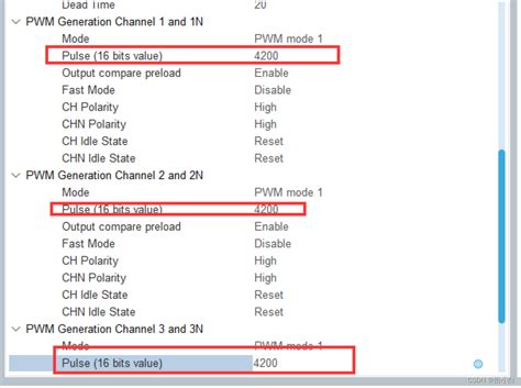 野火stm32电机系列（五）cubemx配置高级定时器tim1stm32cubmx Time1配置 Csdn博客