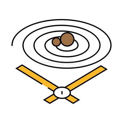 Gravity Waves Space Exploration Icon Color Illustration Stock Illustration Illustration Of