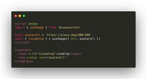 💡 The Useimage Composable From Vueuse Lets You Wait For An Image To
