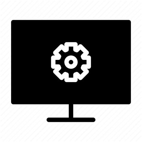 computer display hardware it programming service setup icon