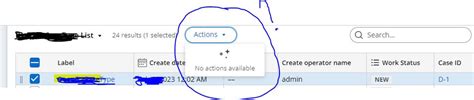 unable to add action button actions in list view in cosmos react