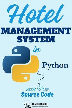 Hotel Management System Project In Python With Source Code