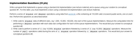 Solved Conceptual Questions 30 Pts Suppose You Are Given