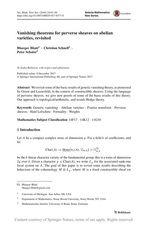 Vanishing Theorems For Perverse Sheaves On Abelian Varieties Revisited