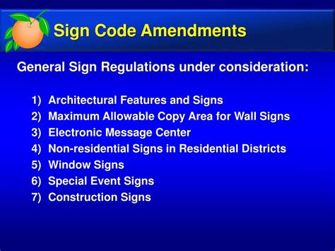 Ppt Bcc Work Session Overview Of Orange County Sign Code Part Ii
