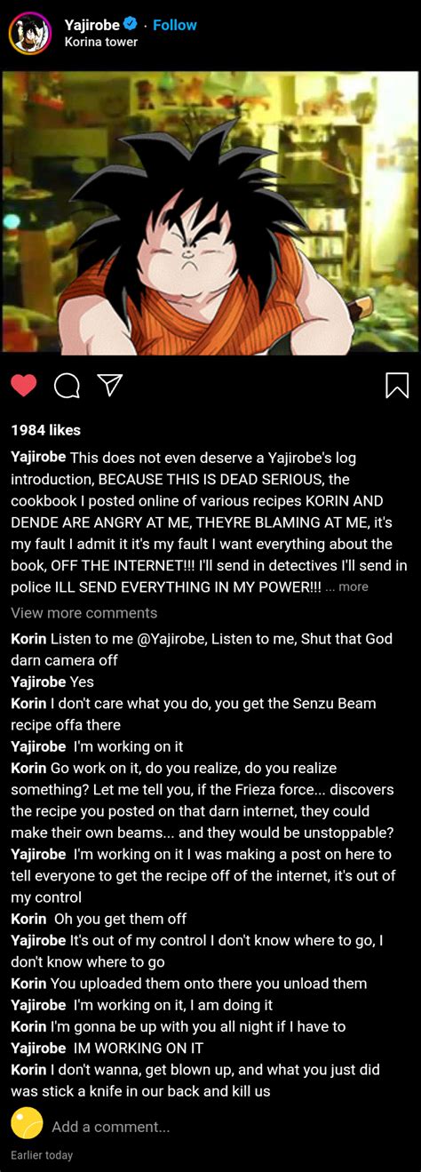 If Dragon Ball Characters Had Social Media Episode 21 R Ningen