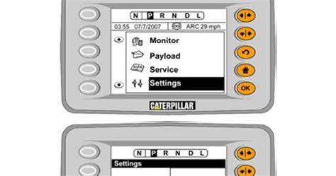 Using Vims With Advisor Setting Menu Payload Menu Monitor Menu And