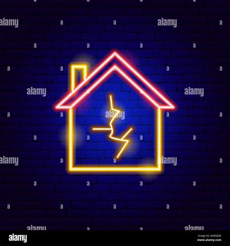 Earthquake Neon Sign Stock Vector Image And Art Alamy