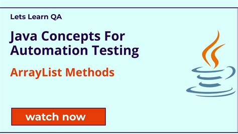 Java Collections Arraylist Methods Youtube