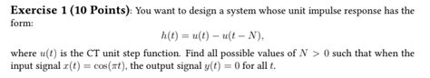 Solved Exercise 1 10 Points You Want To Design A System