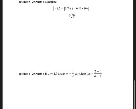 Solved Problem 3 20 Points Calculate