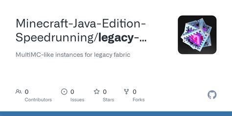 Releases Minecraft Java Edition Speedrunning Legacy Fabric Instance