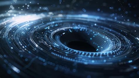 Explore The Futuristic Digital Vortex A Vision Of Tomorrows Technology And Innovation Premium