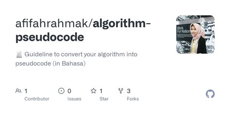 Github Afifahrahmakalgorithm Pseudocode 📄 Guideline To Convert Your