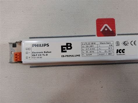 Philips Eb-p 218 Tl-d Electronic Ballast For Fluorescent Lamps 240v ...