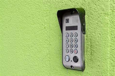 Premium Photo Intercom With Camera And Keypad For Access To The Premises