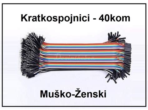 Arduino Kratkospojnici Musko Zenski 40 Komada 22873263 Arduino Kratkospojnici Musko Zenski 40 Komada 22873263