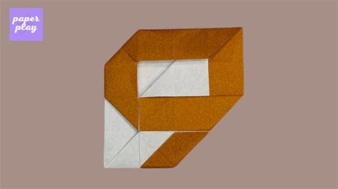 숫자 종이접기 9 모양 Nine Origami How To Make Paper Youtube