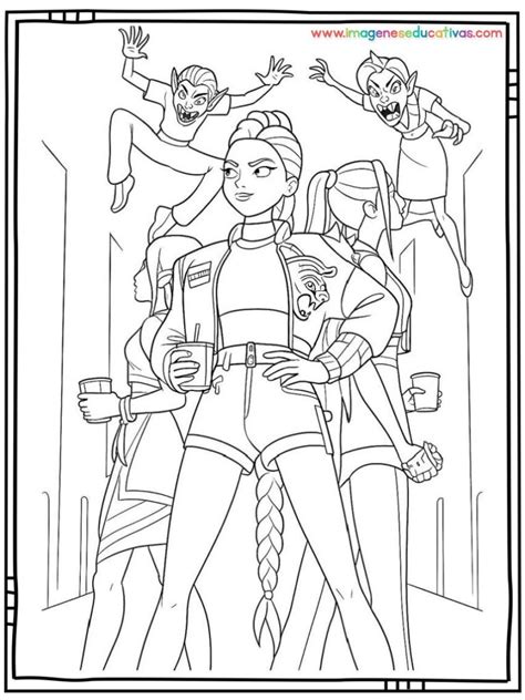 Dibujos Para Colorear De Las Guerreras K Pop 10 Imagenes Educativas