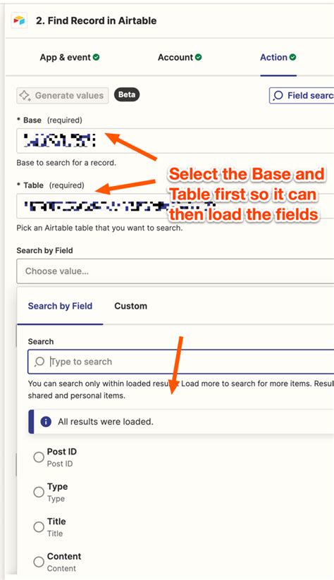 How Do I Get The Record Id Of An Airtable Field Using Jaffier Without