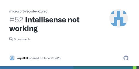 Intellisense Not Working · Issue 52 · Microsoftvscode Azurecli · Github