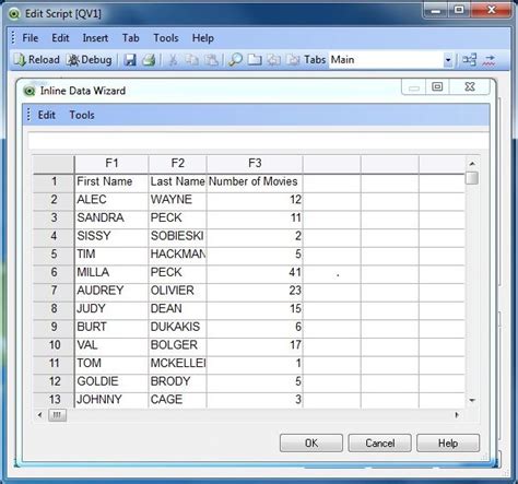 QlikView 内联数据 技术教程