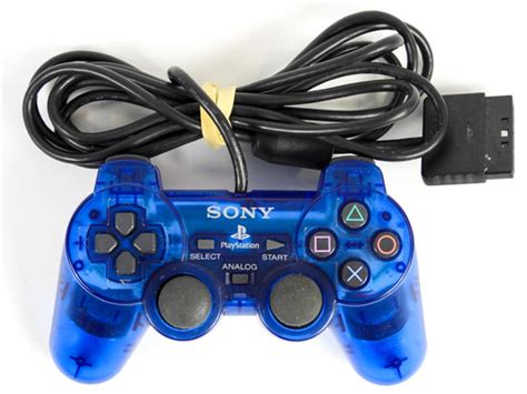 Ocean Blue Dual Shock Controller Playstation 2 Ps2 Retromtl
