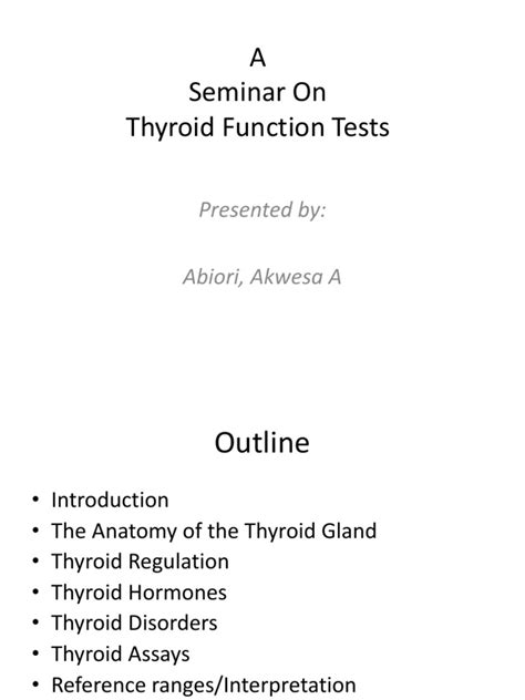 Thyroid Function Tests Pdf Thyroid Stimulating Hormone Thyroid