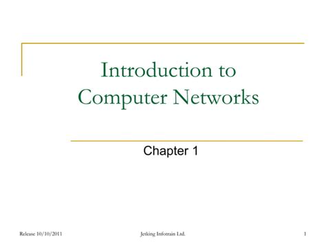 Introduction To Computer Networkppt